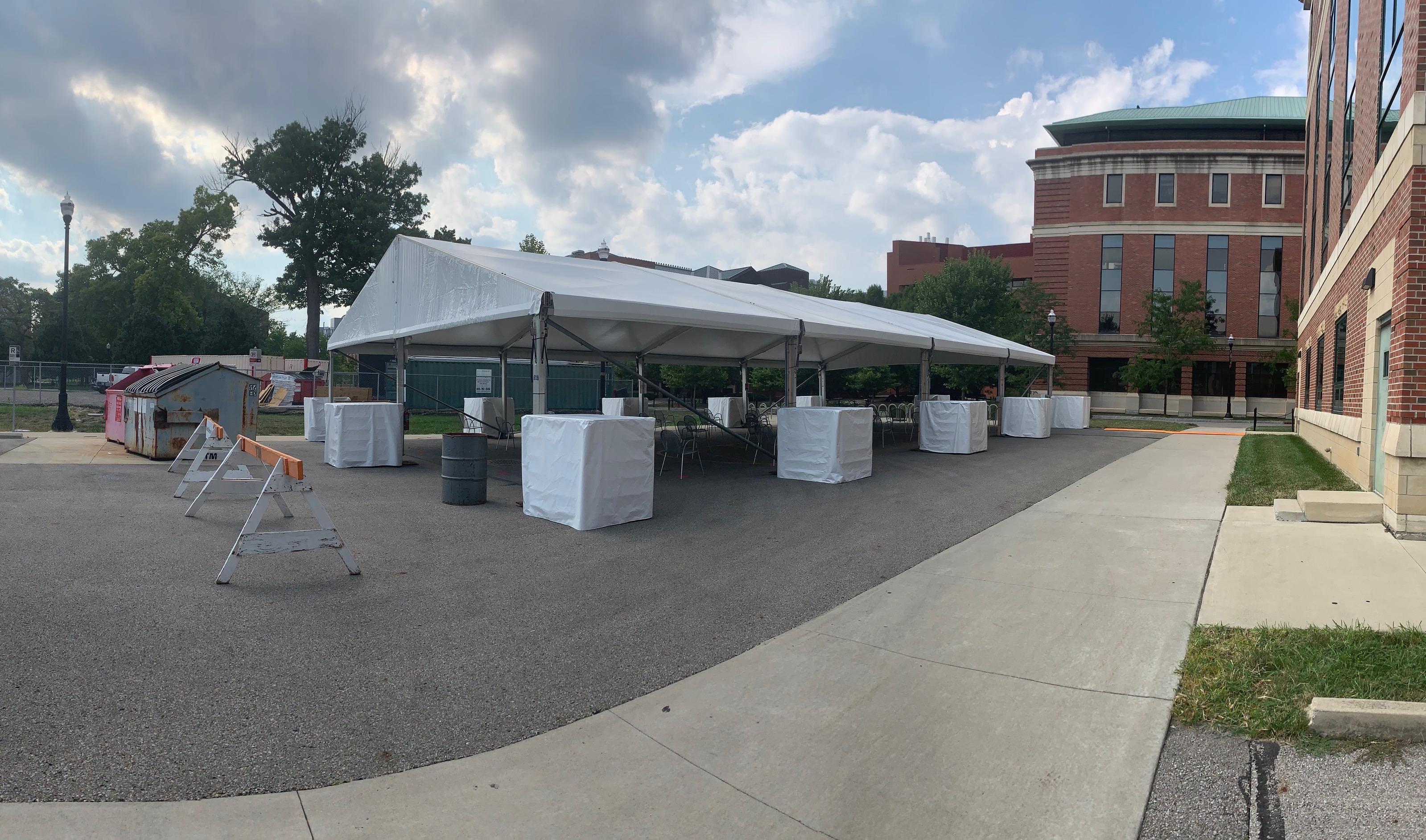 ASC News: On-campus tents accommodate the arts | Urban Arts Space